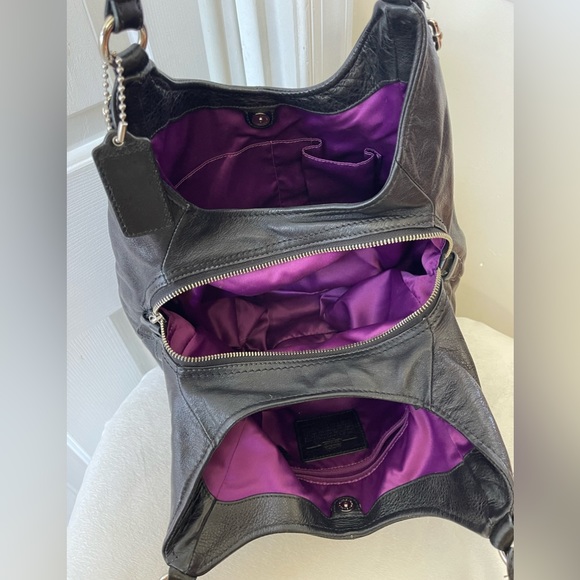 Coach | Bags | Coach Carry All Leather Shoulder Bag Euc | Poshmark